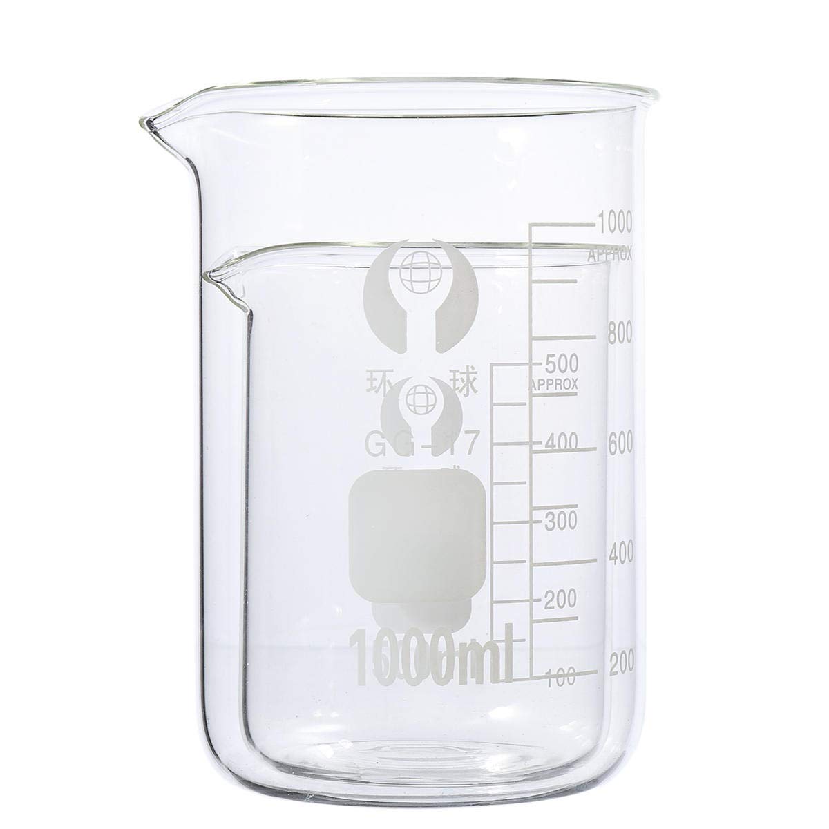 Buy Sjidasj9 Lab Tubes 2Pcs 500ml 1000ml Beaker Glass Beaker Volumetric ...