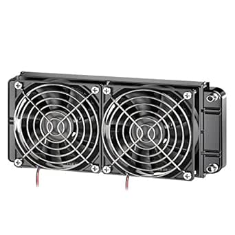 Clyxgs Water Cooling Radiator, 12 Pipe Aluminum Heat Exchanger Radiator ...