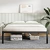 Amazon.com: Novilla Full Size Bed Frame Without Headboard, Metal ...