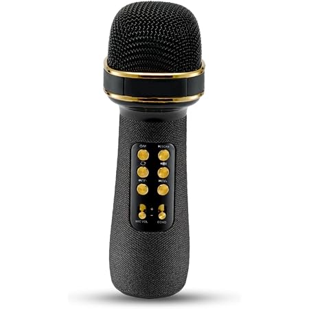 VRJTEC Wireless Handheld Multi-Function Bluetooth Singing Mike ...