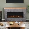 Amazon.com: Modern Ember Wyman Linear Grey Stone Mantel Package with 50 ...