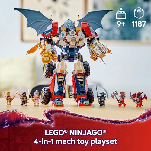 LEGO NINJAGO Zane's Ultra Combiner Mech Ninja Toy - Pretend Play 4-in-1 ...