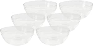 Provance 6 x glass bowls, diameter 9 cm, glass bowls, dip bowl, dessert ...