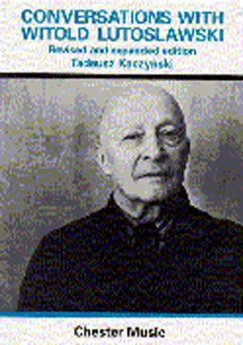 Amazon.com: Conversations with Witold Lutoslawski: 9780906594018 ...