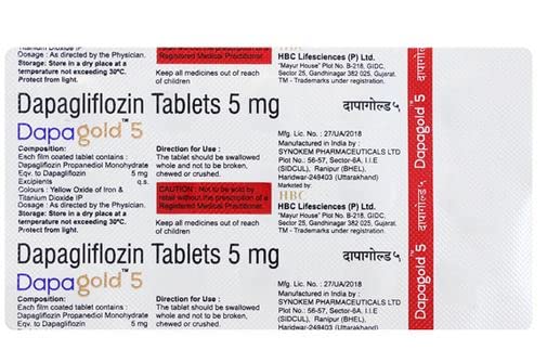 DAPAGOLD 5 - Strip of 15 Tablets : Amazon.in: Health & Personal Care