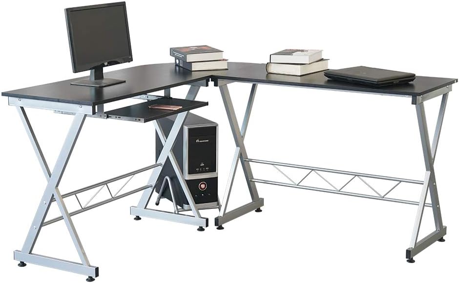 Amazon.com: Computer Desk,L-Shaped Computer Writing Desk,Sturdy Home ...