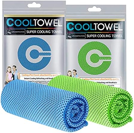 YAOJI Cooling Towels for Neck Set of 2,Quick Drying Ice Towel Instant ...