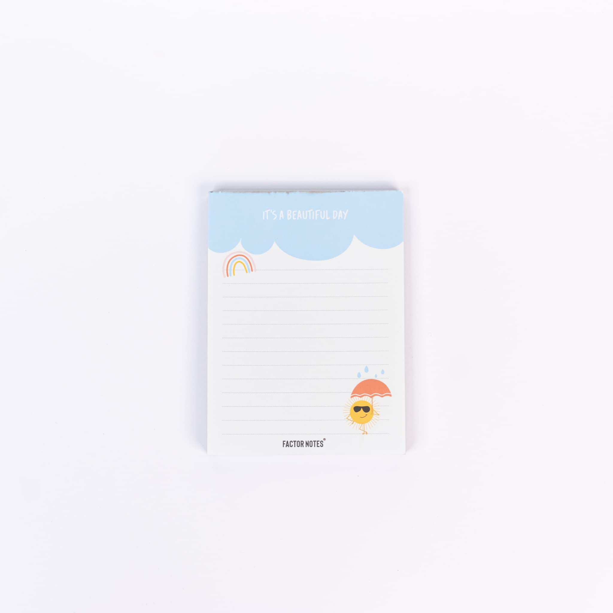 FACTOR NOTES Tear-off Notepads:A6 Sized|90 Sheets|90 GSM(Beautiful Day ...