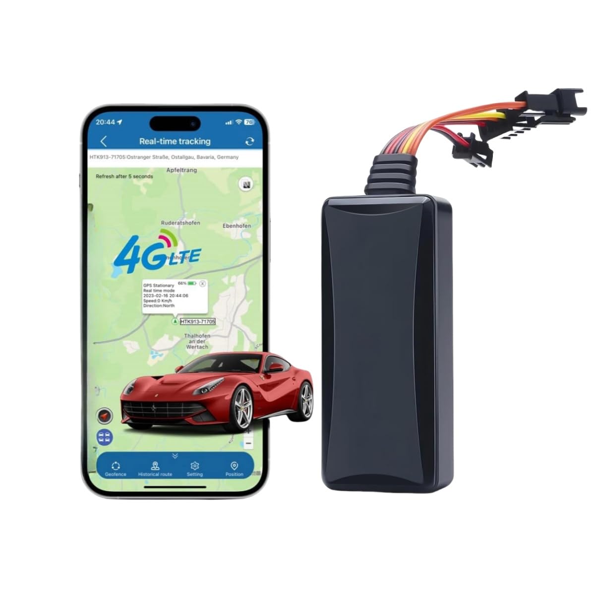 Amazon.com: GPS Tracker for Vehicles - GT06N Hard-Wired Tracking Device ...