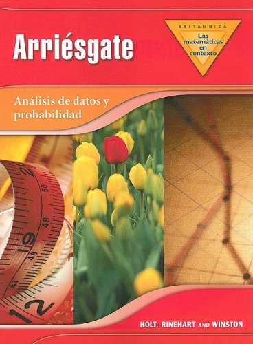 Spanish Take a Chance Grade 6: Holt Math in Context : Hrw: Amazon.co.uk ...