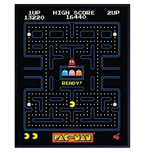 Amazon.com: Pacman Arcade Game Poster - 8x10 Pac Man Wall Decor - Cool ...