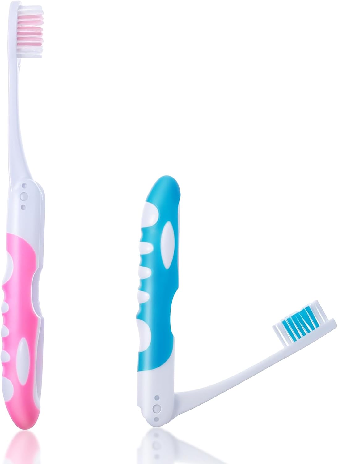 Amazon.com : Aeaocvo 2Pcs Folding Toothbrush, Portable, Soft Travel ...