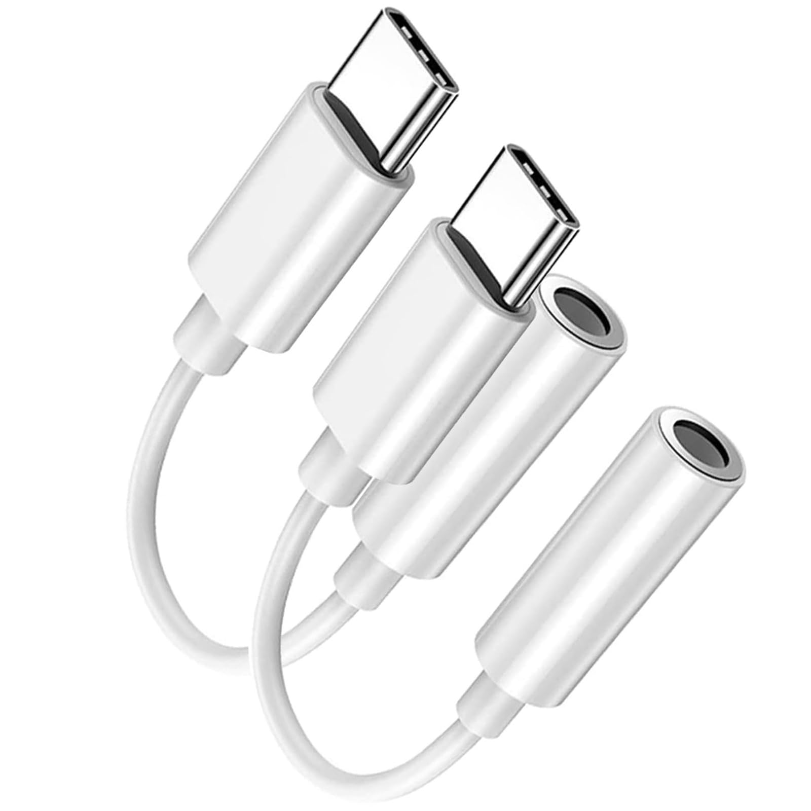 Headphone Adapter to USB C to 3.5mm Audio Jack Adapter, 2 Pack Dongle ...