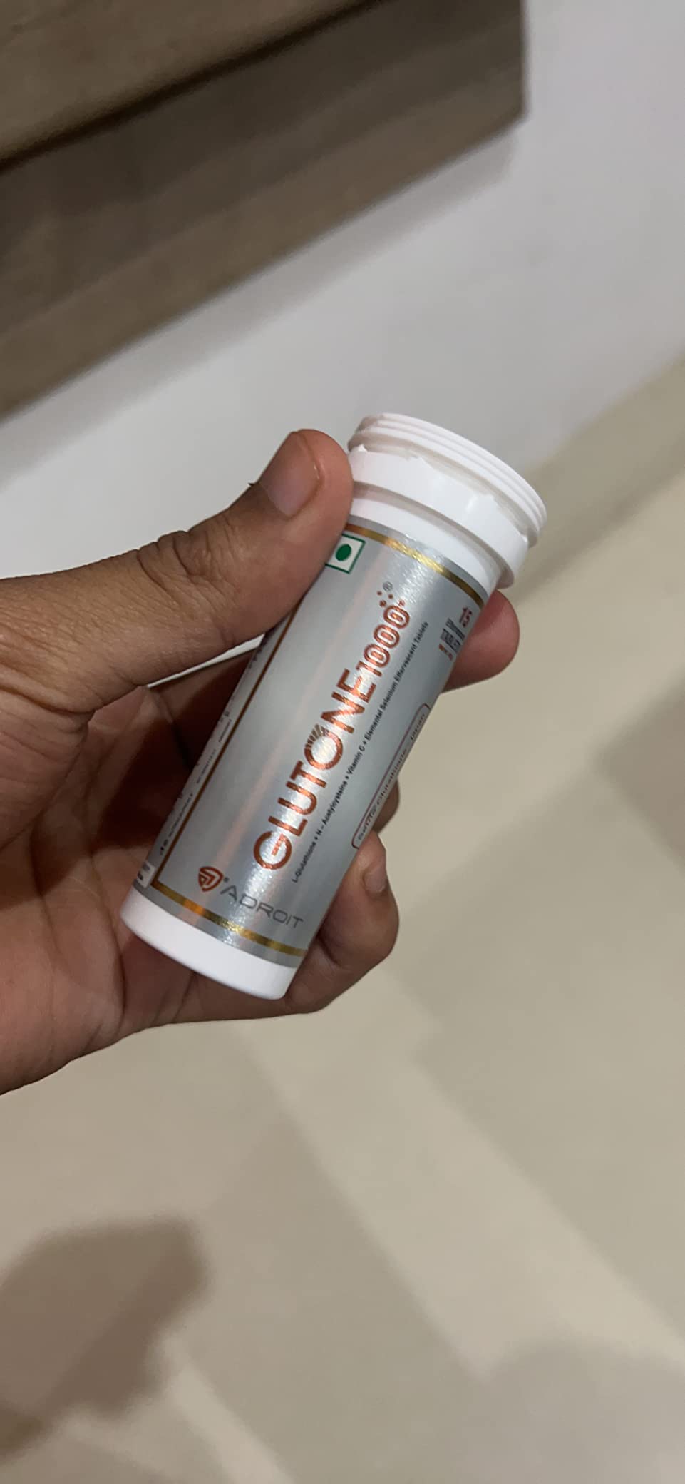 GLUTONE 1000 Setria L-Glutathione Effervescent Tablets | Vitamin C 40Mg ...