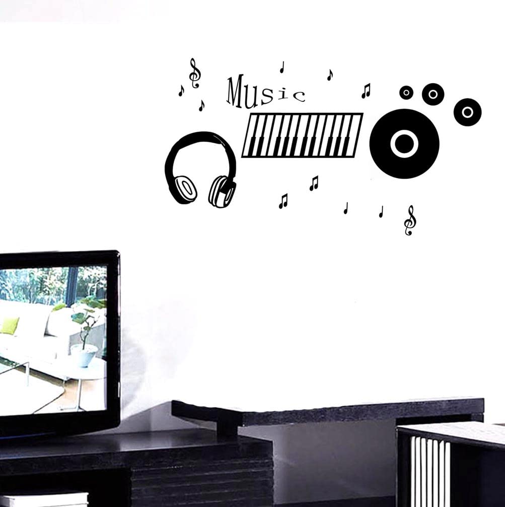 Amazon.com: BIBITIME Musical Notes Wall Decals Quotes Music Rest ...