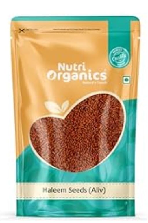 NutriOrganics Halim Seeds 1kg - Aliv Seeds | Haleem Seeds | Seeds for Eating | Immunity Booster ...