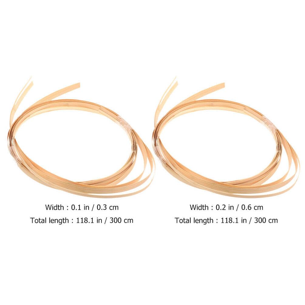 Snapklik.com : 2 Bundles Bamboo Strips For Weaving Basket Round Reed ...