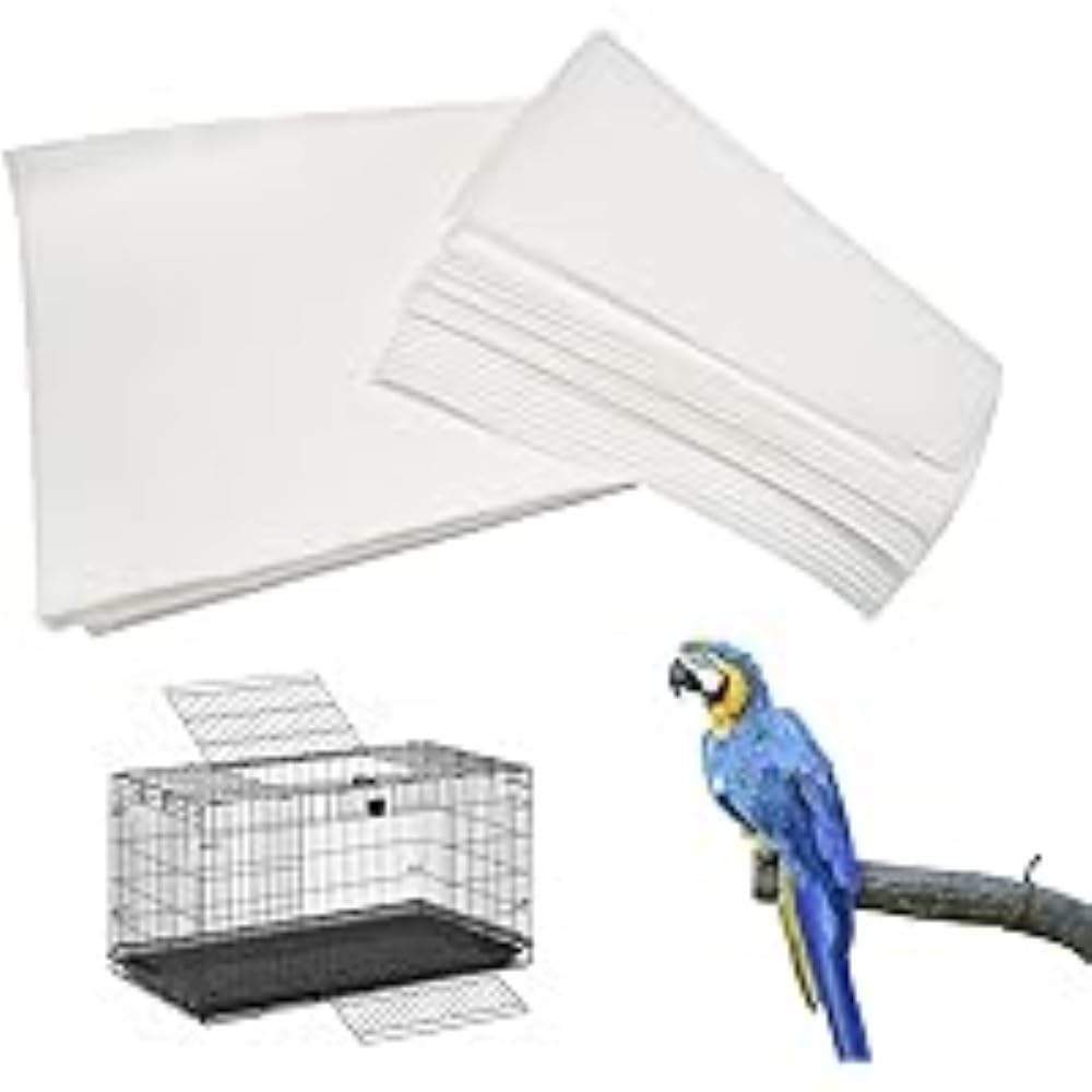 Plain White Bird Cage Paper Custom-Cut Bird Cage Liners - 150 Sheets ...