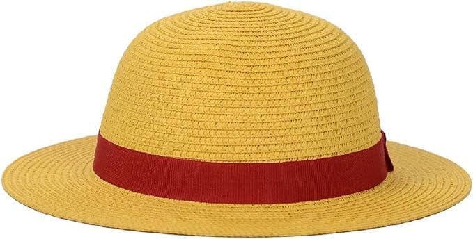 Amazon.com: PUGAILA Straw Hat Yellow, Performance Animation Cosplay ...