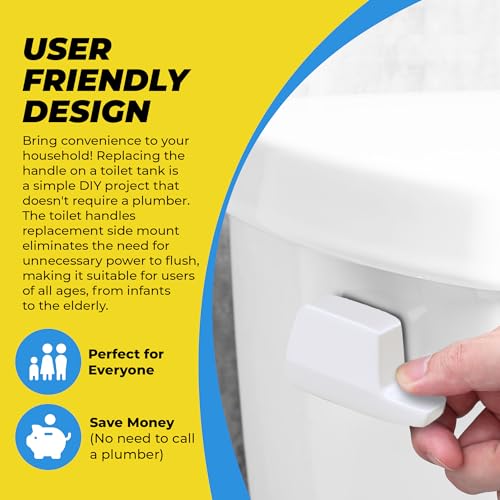 Snapklik.com : Qualihome Universal Side Mount Toilet Handle Tank Flush ...