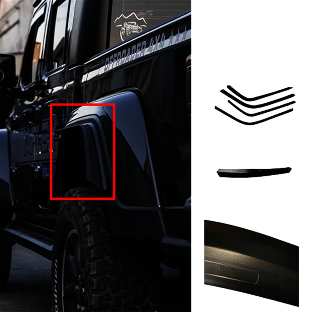 Amazon.com: Lantsun Fender Flares Extensions Front & Rear Set ...