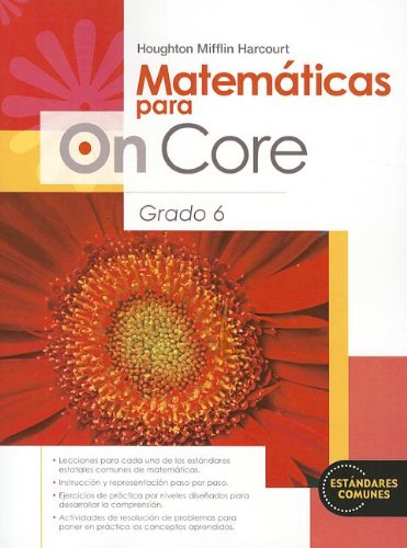 Harcourt On Core Math Spanish: Grade 6 (Spanish Edition): Houghton ...