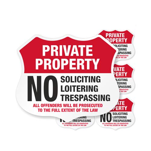 SmartSign by Lyle LB-4154-PM-6x9.5 Private Property Shield Label Set ...