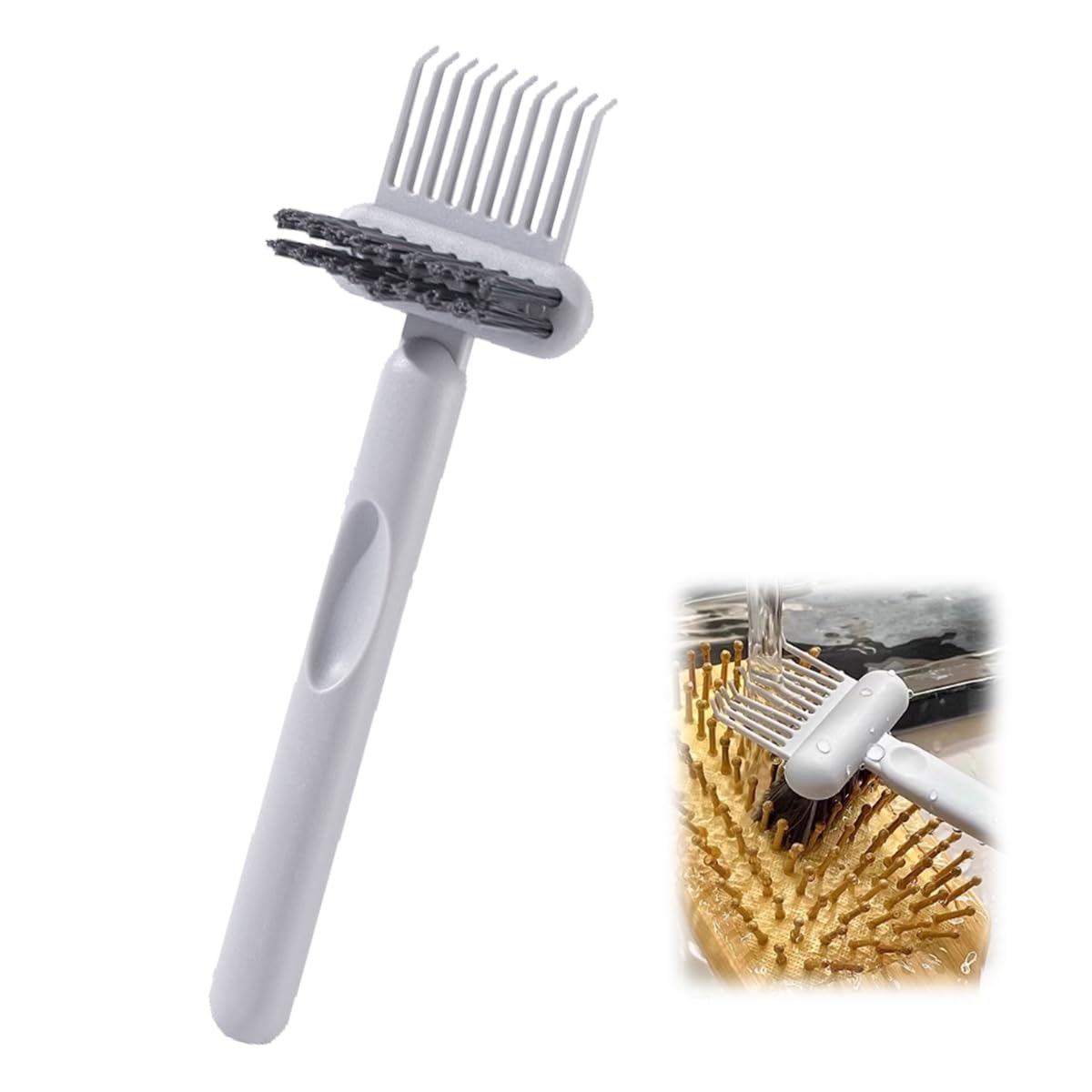 Amazon.com: 2 in 1 Hair Brush Cleaning Tool, Comb Cleaning Brush ...