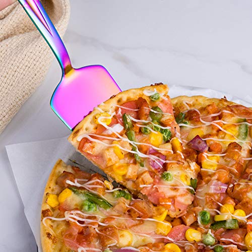 Snapklik.com : Rainbow Pie Cake Server Set, 3-Piece Stainless Steel ...