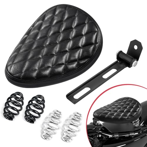 Snapklik.com : Bobber Seat Kit 3 Solo Seat Barrel Type Springs Mount ...