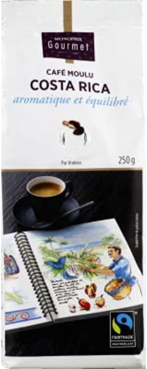 Monoprix Gourmet Café Moulu Du Costa Rica, Aromatique Et Equilibré 250g ...