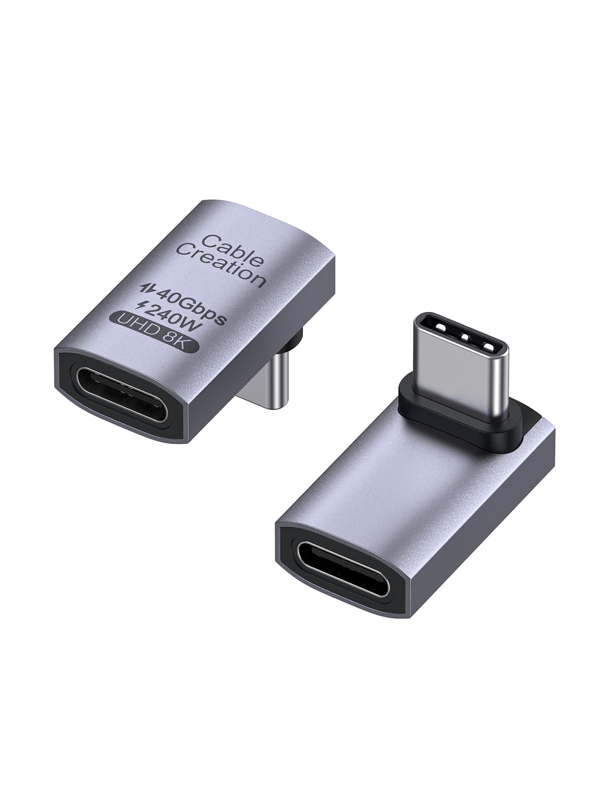 Amazon.com: CableCreation 90 Degree USB C Adapter 2 Pack, Right Angle ...