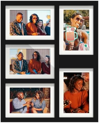 Amazon.com - DUENPY 5x7 Picture Frame Collage Holds 5 Photos Made of ...