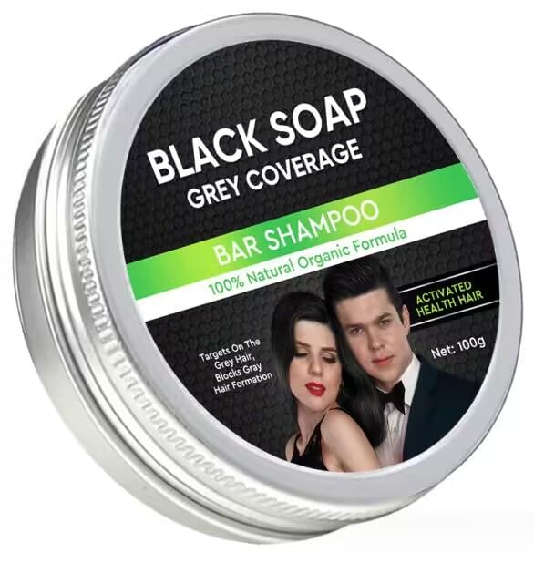 Amazon.com : Black Soap for Gray Hair, Gray Reverse Bar Soap, Gray Hair ...
