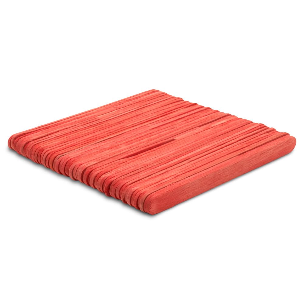 Amazon.com: Red Popsicle Sticks for Crafts 4-1/2 inch, Pack of 200 ...