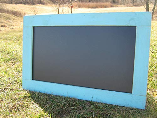 Amazon.com: Rustic ocean blue chalkboard distressed extra large light ...