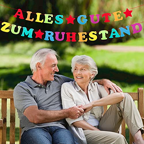 Alles Gute Zum Ruhestand Girlande Bunt Endlich Ruhestand Girlande Filz ...