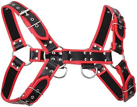 Men's Genuine Leather Body Chest Harness Belt Shoulder Cage Belt Party ...