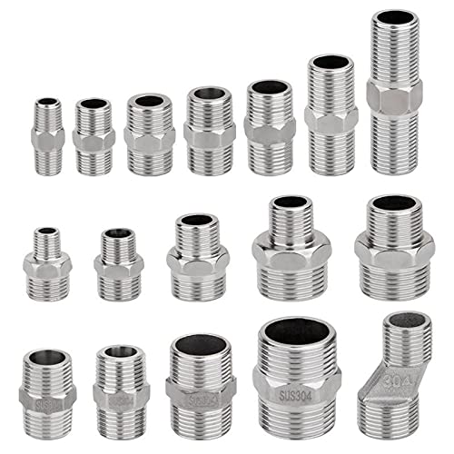 Adapter External Thread Stainless Steel 304 1.5 Inch DN40: Amazon.com ...