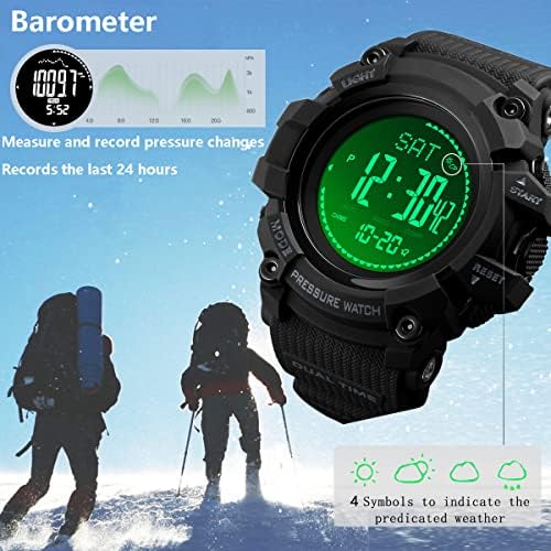 Amazon.com: AOSLSI Watch Compass, Altimeter Barometer Thermometer ...