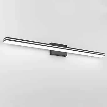 SineRise 48-Inch LED Modern Bathroom Vanity Light Bar, Matte Black ...