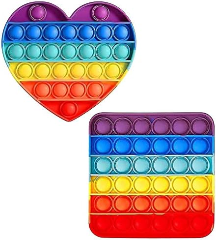 ISIRONA® Poppet Pop It Fidget Toys, Push Pop Bubble Fidget Sensory Toy ...