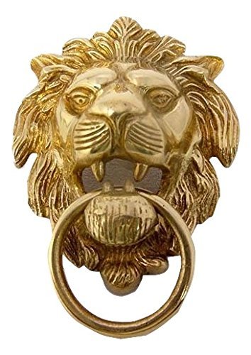 Jaz o Ride Brass Made Large Lion Badge Emblem For Rear Fender And Jaz o ...