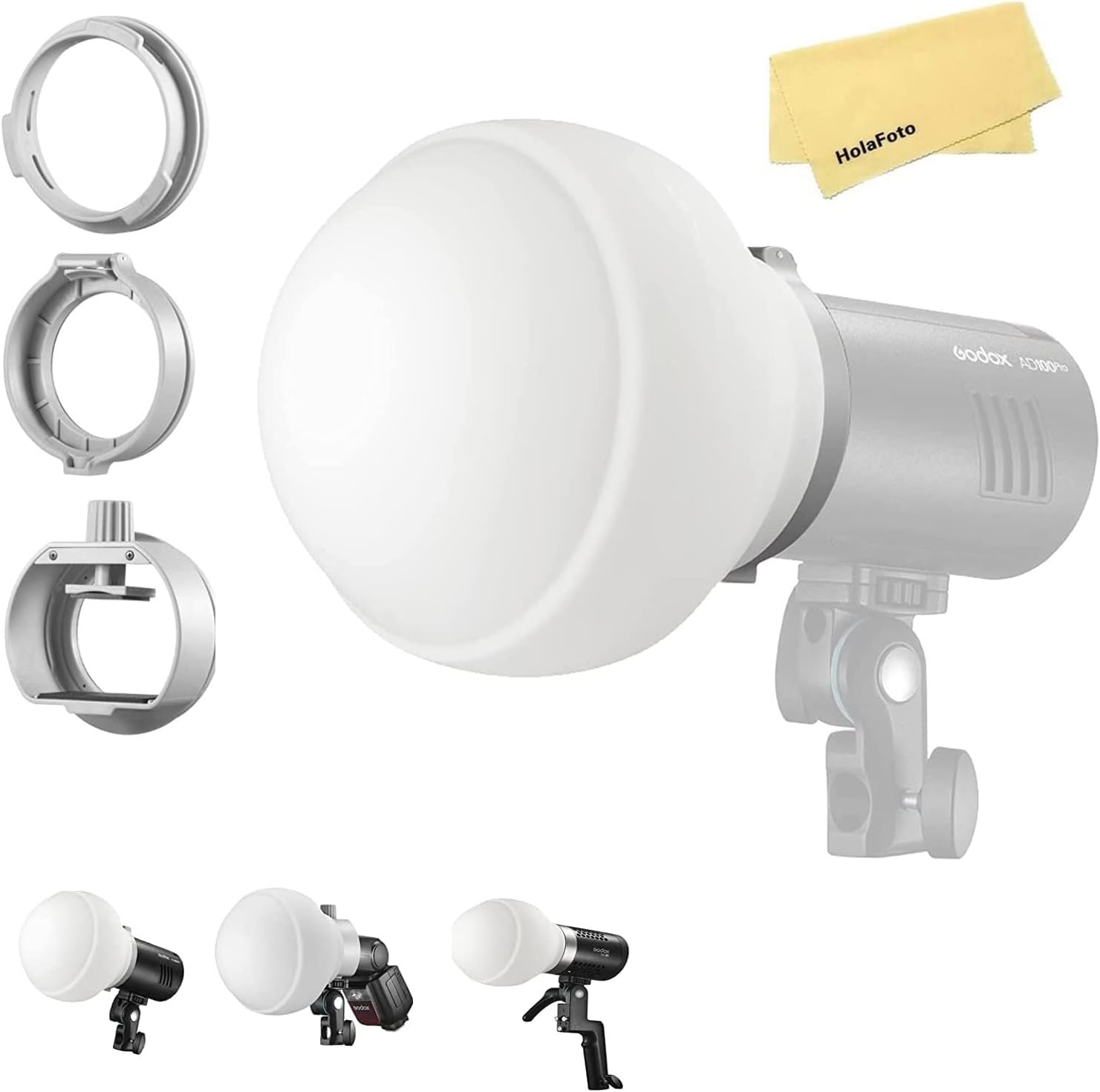 Amazon.com : GODOX ML-CD15 Softbox Diffusion Dome Kit with 3 Adapters ...