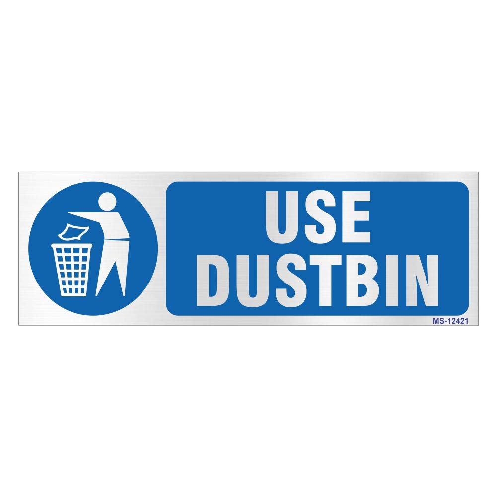 Signageshop Use Dustbin Sign (Pack Of 5) : Amazon.in: Industrial ...
