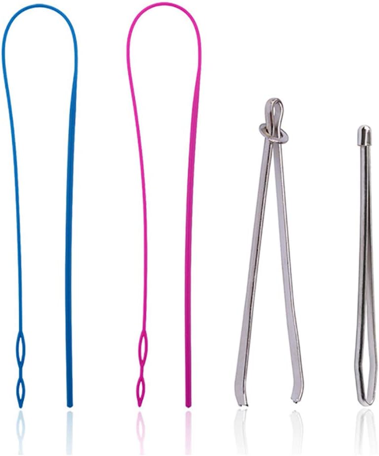 Amazon.com: 4 Pcs/Set Flexible Drawstring Threader Easy Threader ...