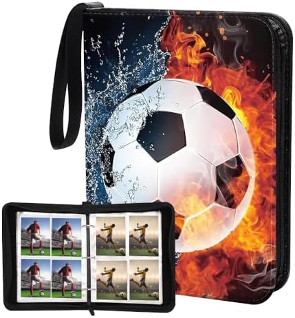 LUFEIS Football Card Holder, 400 Pockets Trading Card Album for ...