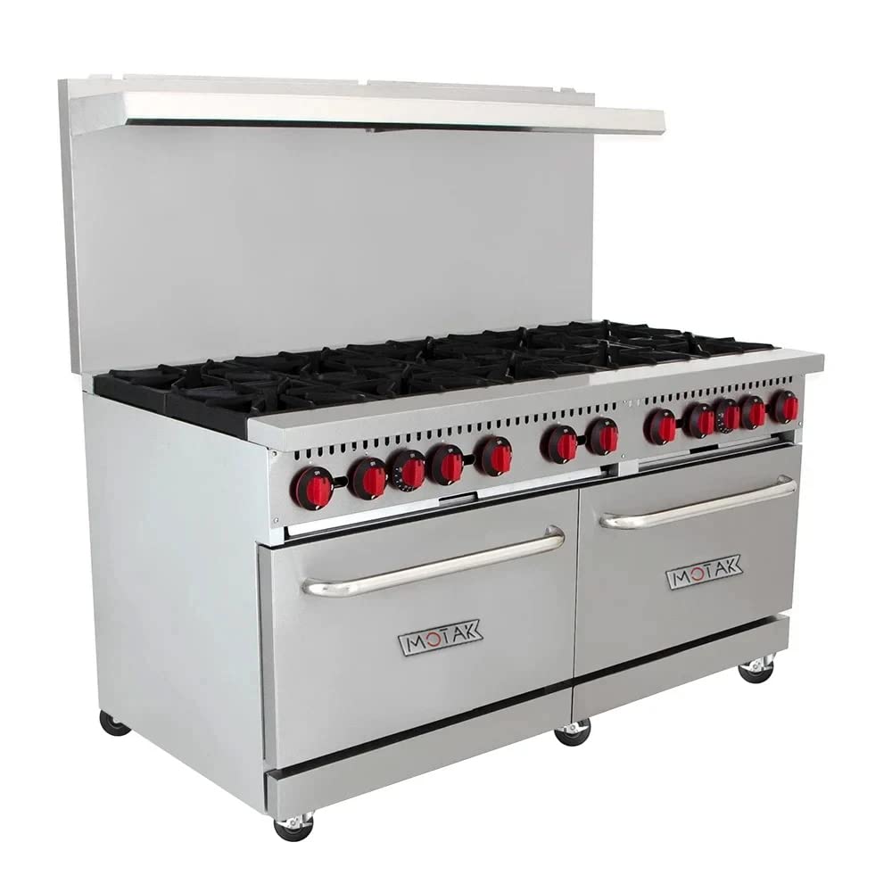 Amazon.com: MoTak Hot (by KaTom) 60'' 10 Burner Gas Range w/ (2 ...