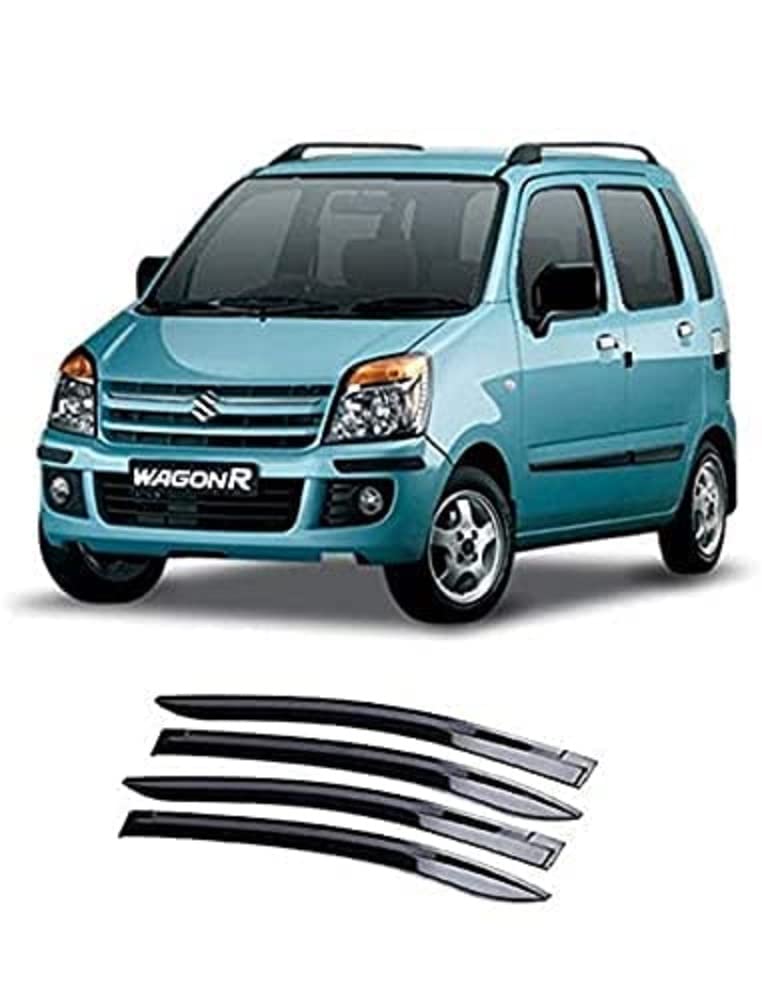 CARSHADE Door Visor Wind Rain Deflector Black Color Compatible for ...