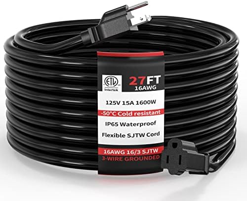 27FT Construction String Work Lights Extension Cord Suit for ...